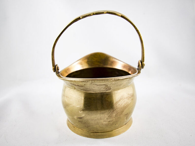 Vintage Solid Brass Scuttle Bucket - Vintage Collectibles